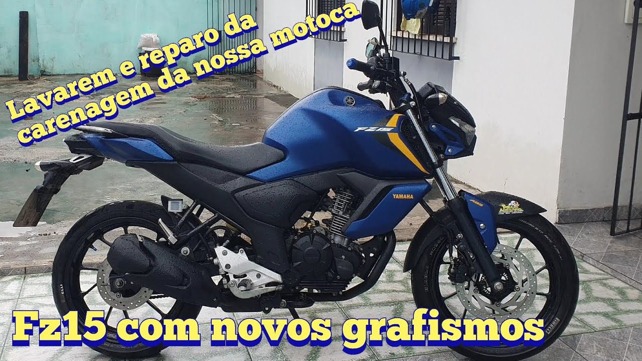 Lavagem e reparo do engate da carenagem Fz15 - YouTube