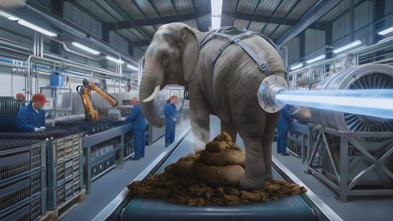 Inside a Modern Elephant Biogas Factory: From Elephant Waste to ...