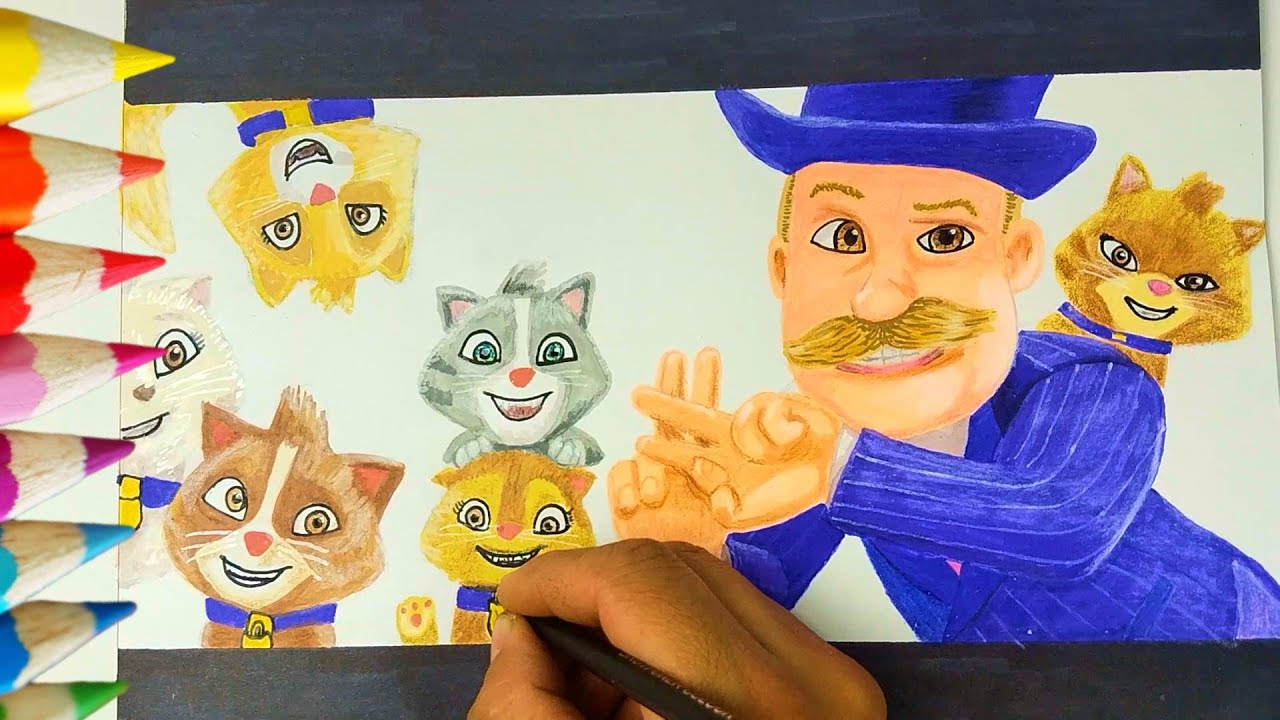 Dibujo del Alcalde Humdinger de PAW PATROL junto con sus GATITOS - YouTube