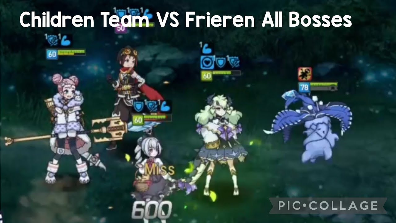 Epic Seven X Frieren: Children Team VS Frieren All Bosses - YouTube