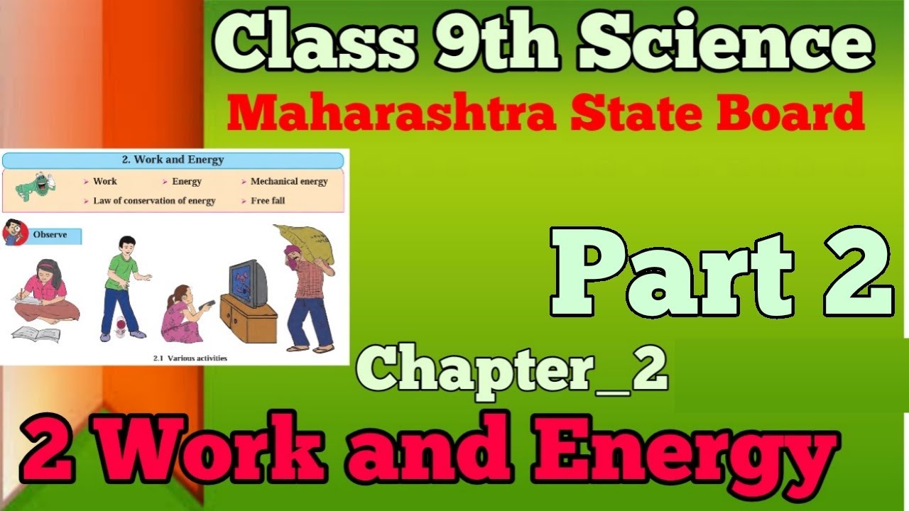 Class 9th Science chapter 2 Work and Energy | Work and Energy class 9th ...