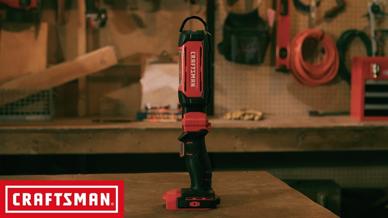 CRAFTSMAN V20* Cordless LED Hanging Worklight | Tool Overview - YouTube