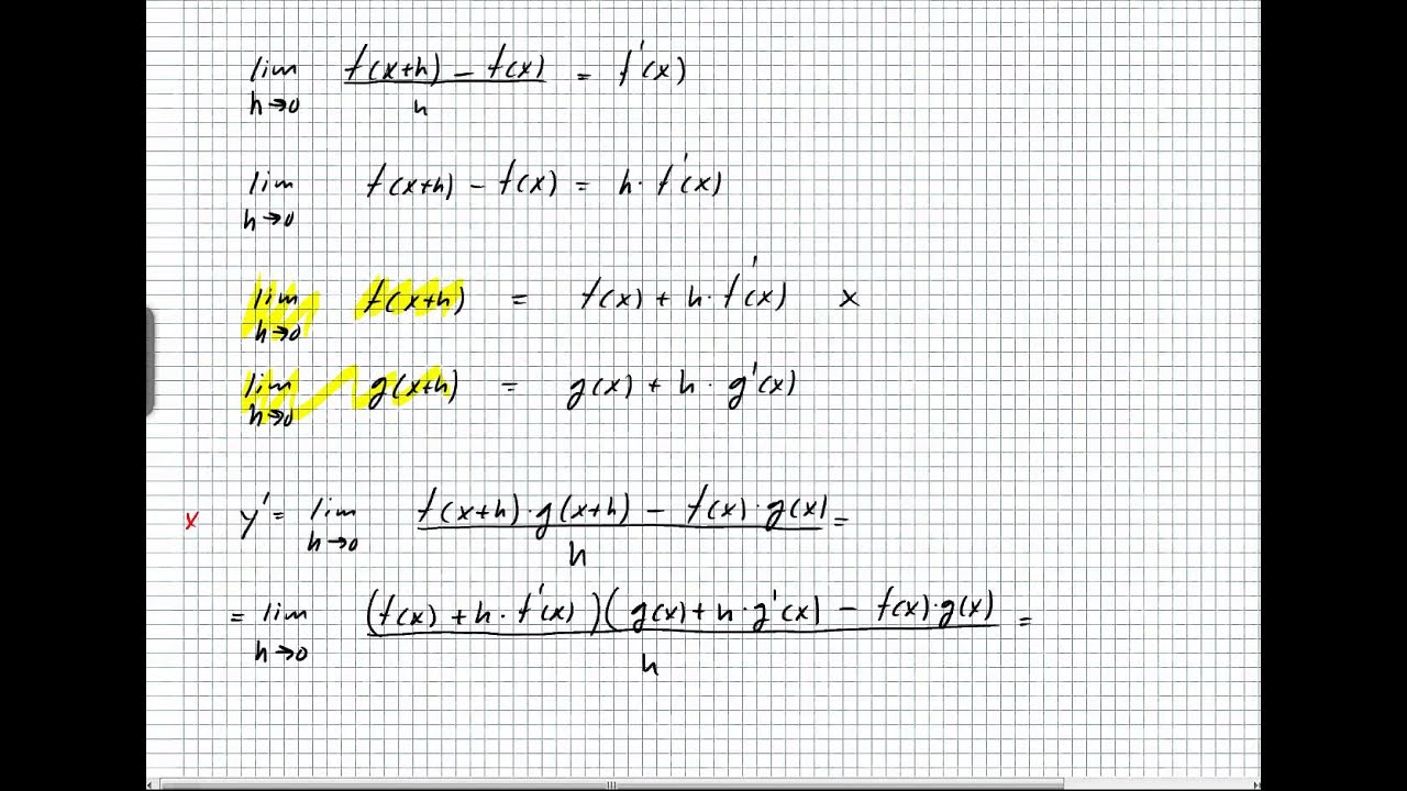Derivatan av en produkt - YouTube