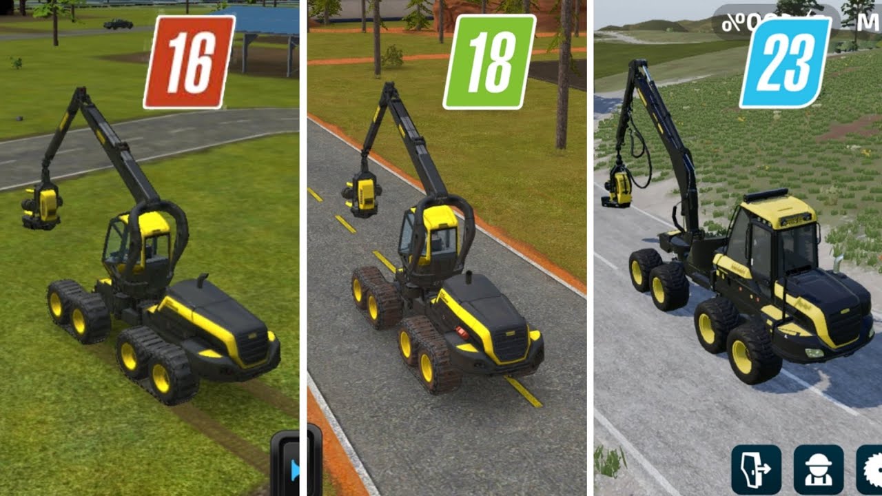 Fs16 Vs Fs18 Vs Vs Fs23 Forestry Gameplay | Forestry Comparison ...