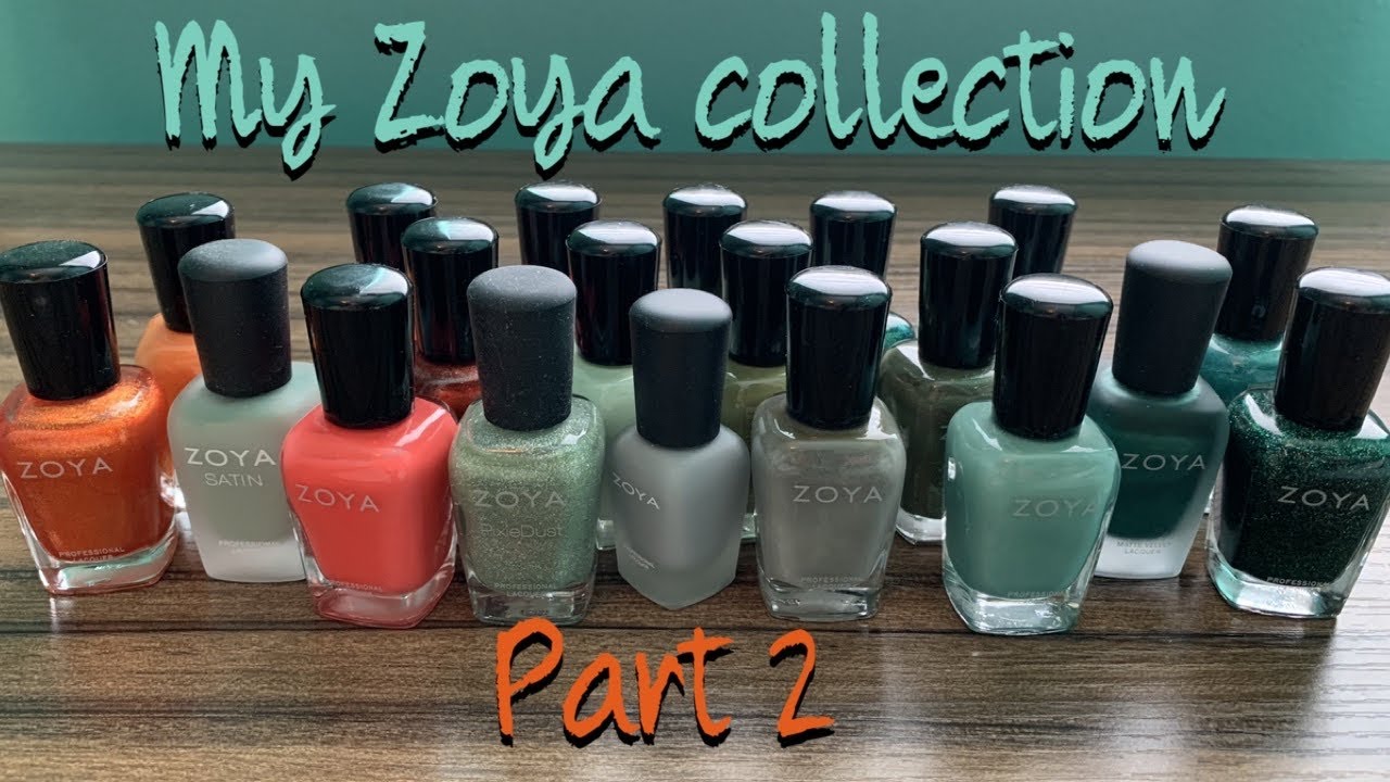 My Zoya collection part 2 - YouTube