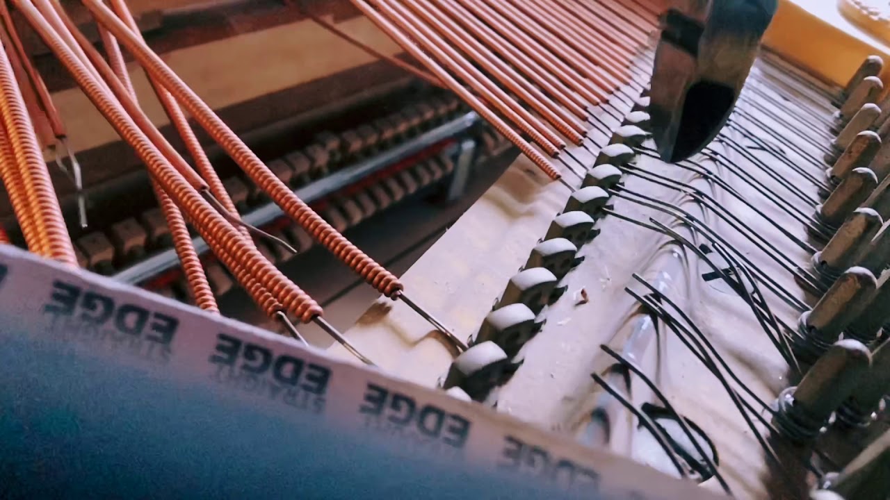 How I Remove Piano Strings (WARNING!!! - this should only be done by a ...