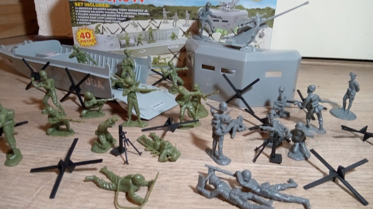 Unboxing and reviewing the bmc toys D-Day Utah beach set - YouTube