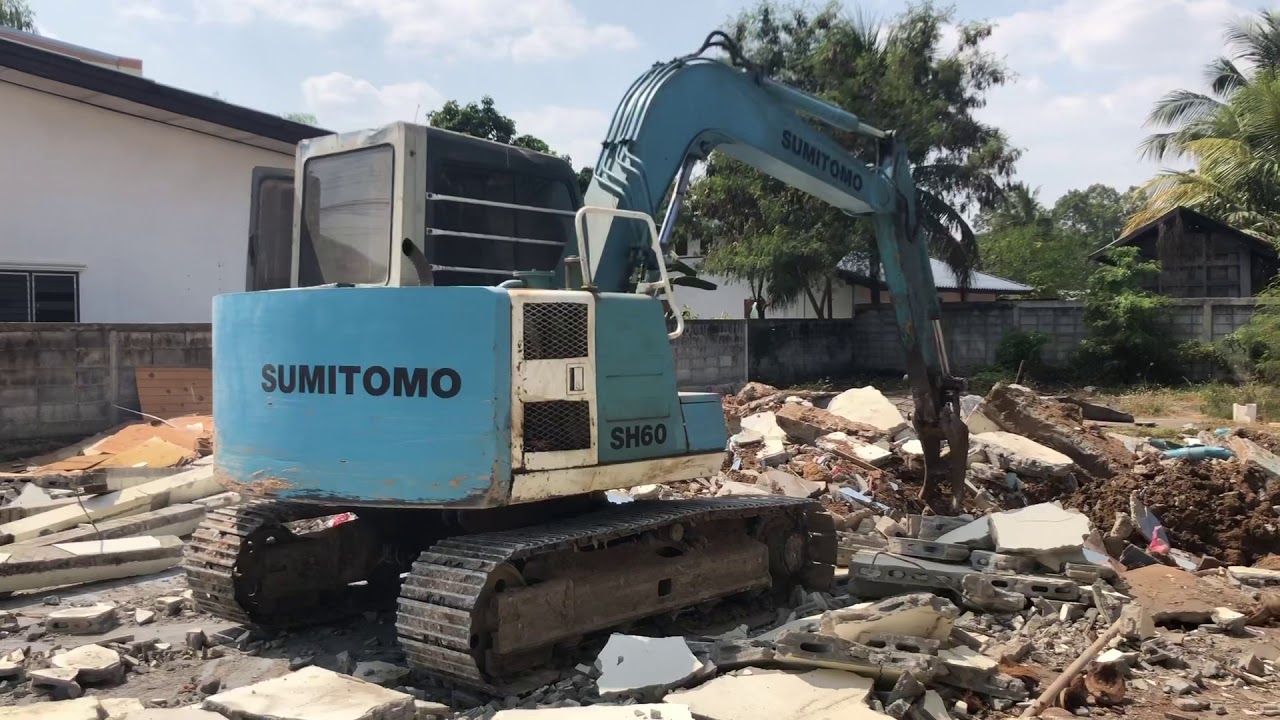 SUMITOMO SH60 excavator thailand - YouTube