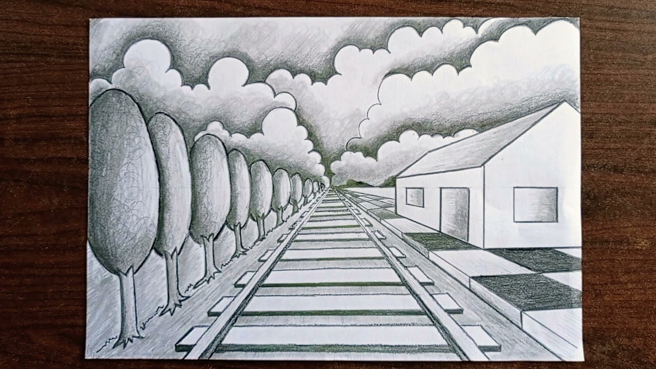 Easy 1 Point Perspective Drawing 20+ One Point Perspective Examples