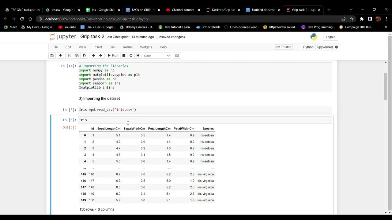 The Spark Foundation-Data Science & Business Analytics Tasks(task 2) - YouTube
