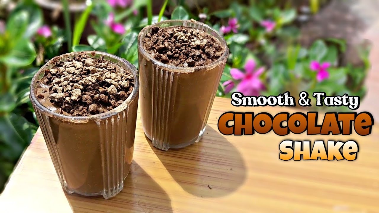 Chocolate Shake || Thick Chocolate drink with dry fruits || Smooth ...