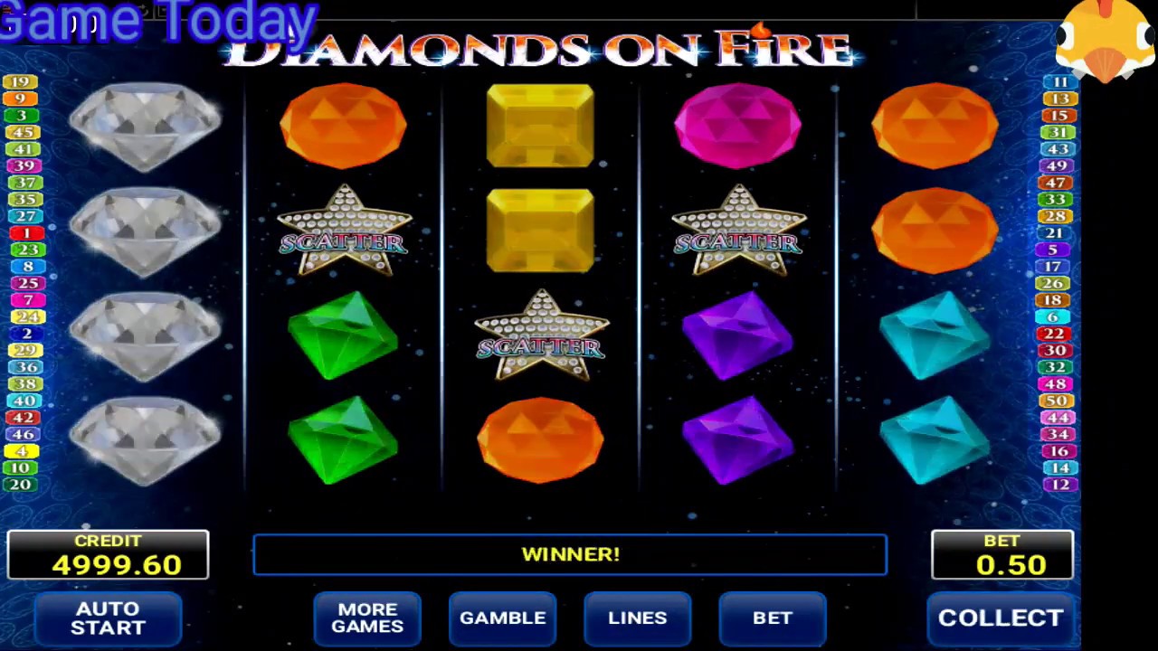 Diamonds On Fire Forrza Slots - YouTube