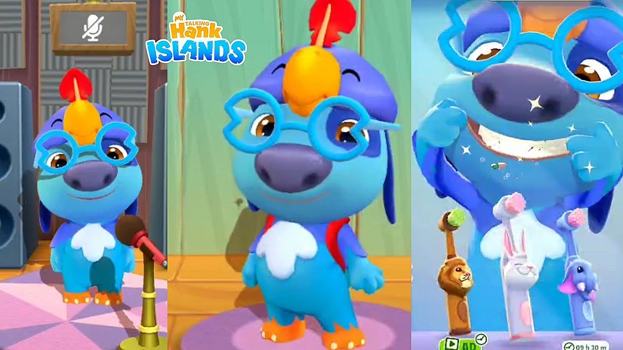 My Talking Hank islands - Hank's New Blue Flamingo Outfit Unlocked ...