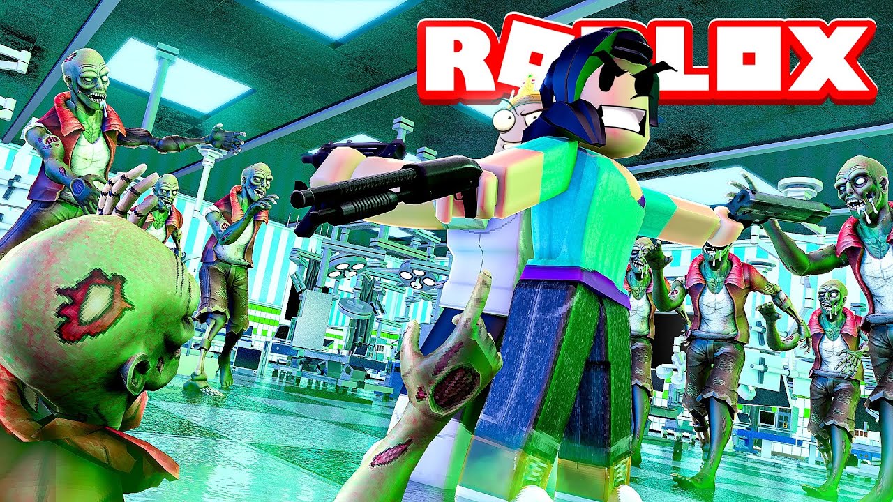 FIGHTING OFF A ZOMBIE APOCALYPSE | Roblox - Escape the Zombie Hospital ...