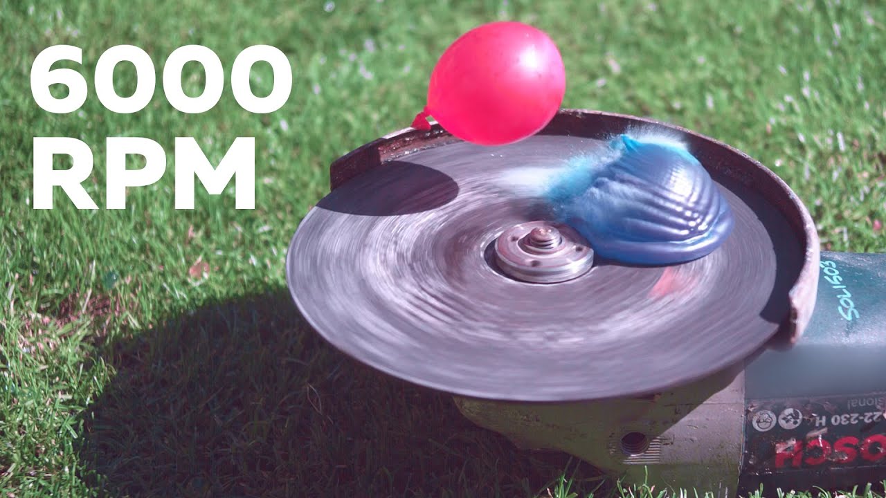 Water Balloons & More vs 6000 RPM Grinder! (Super Satisfying) - YouTube