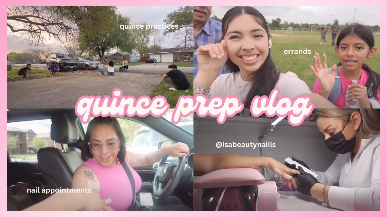 prepping for the Quince | Quince practices, dress fittings, nails - YouTube
