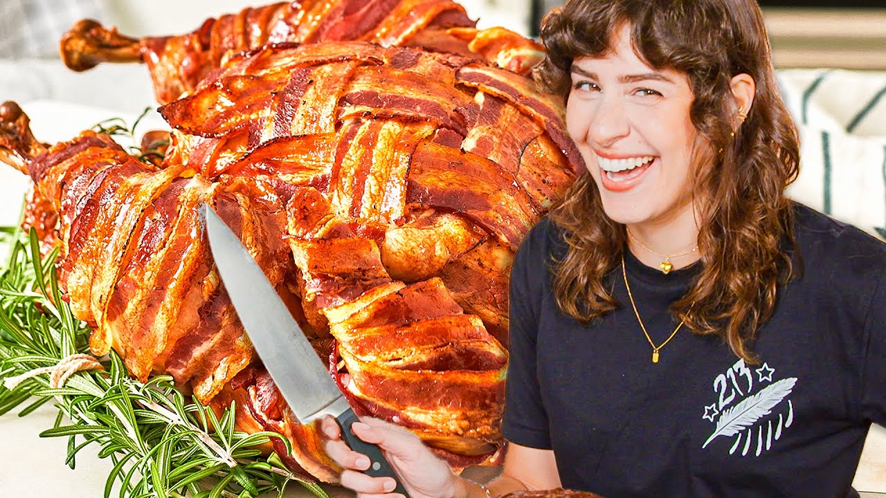 Camerawoman Attempts To Make Thanksgiving Turkey | Delish - YouTube
