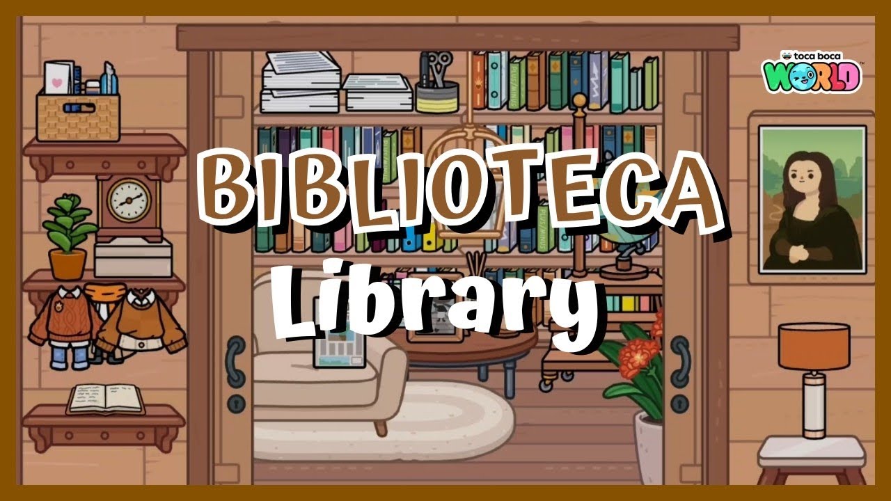 IDEIA DE DECORAÇÃO PARA BIBLIOTECA NO TOCA BOCA WORLD* Library* TOCA ...