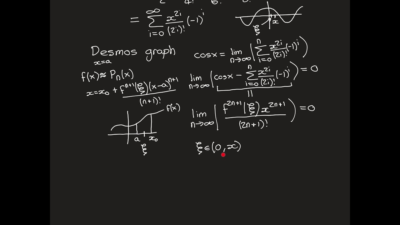 Taylor’s Theorem Example - Maclaurin Series of Cos(x) - YouTube