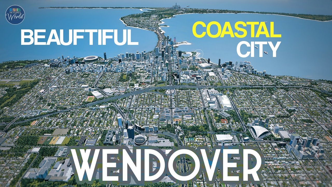 Cities Skylines: BEAUTIFUL Coastal City - YouTube