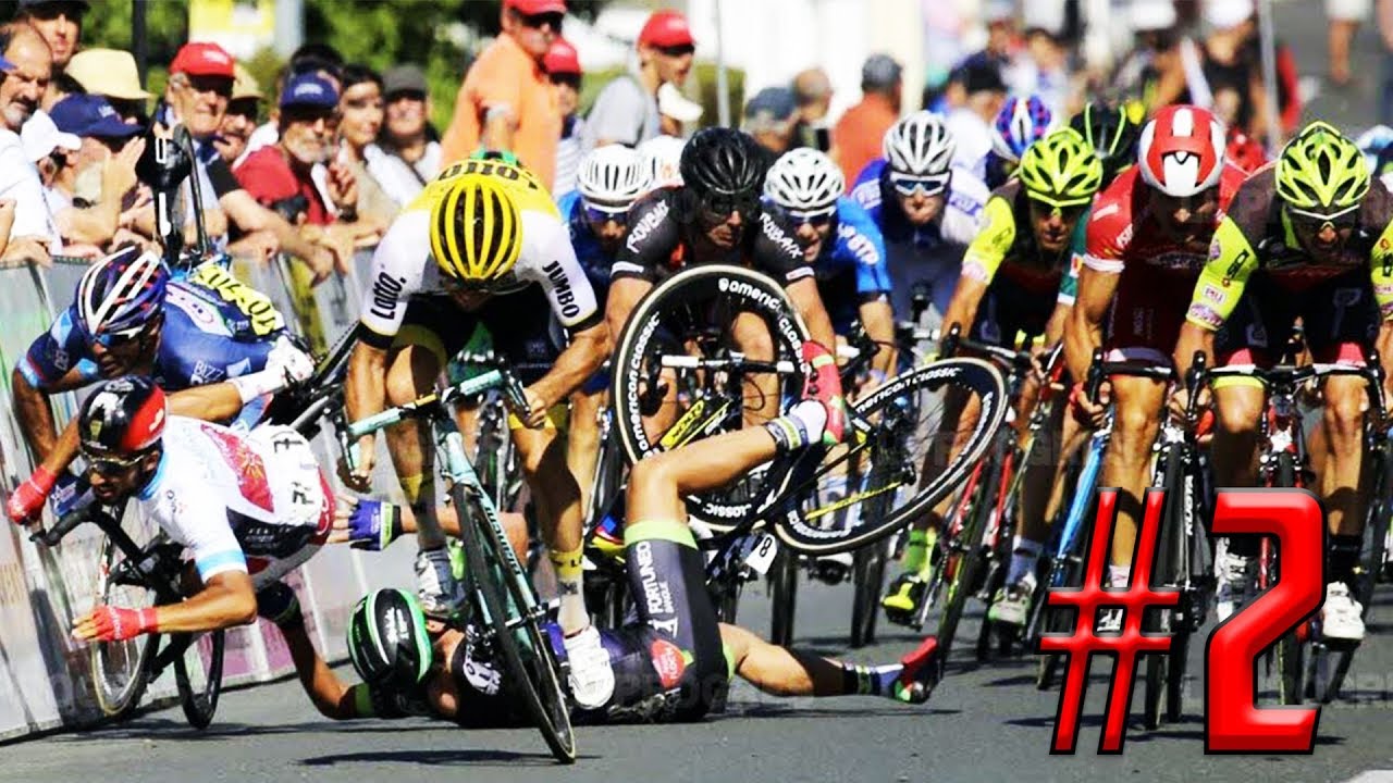 COMPILATION DE CHUTE EN VELO ROUTE #2 - YouTube