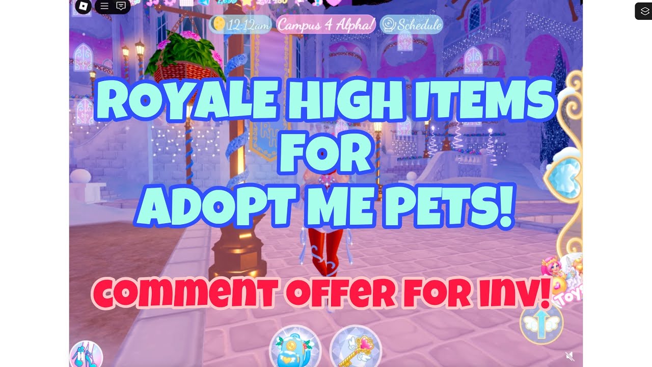 Trading Royale high items for adopt me pets! - YouTube