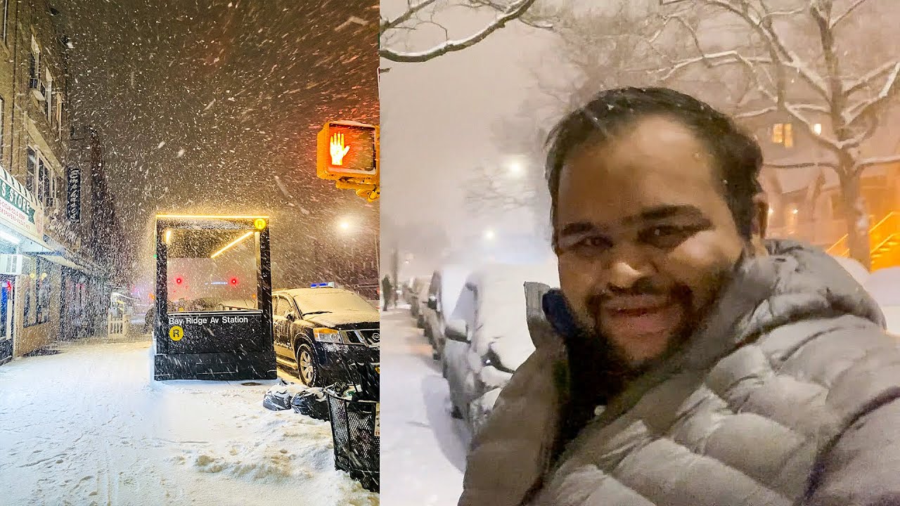 HAVING FUN IN SNOW STORM IN NEW YORK CITY!! - YouTube