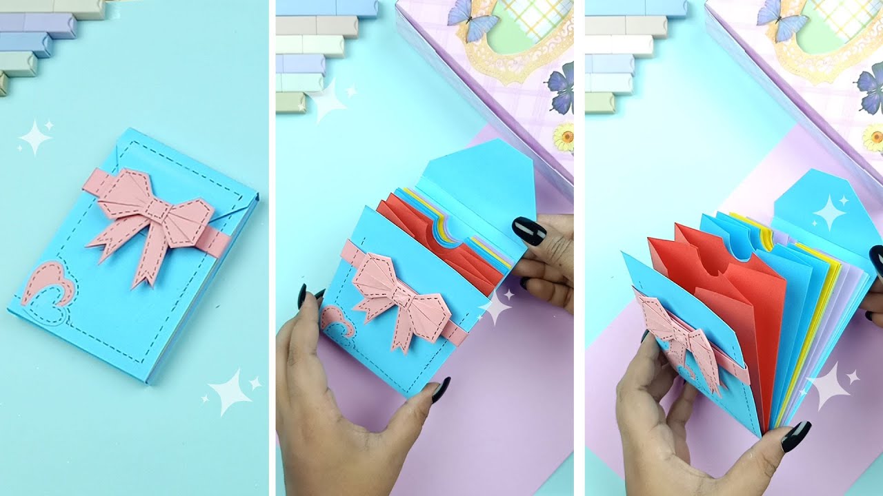 How to make paper wallet/Diy Paper wallet /Diy Paper File for school ...