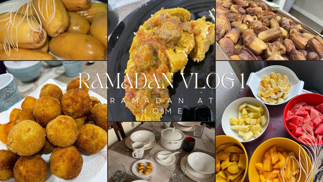 RAMADAN VLOG 1| first Ramadan vlog+Iftar with the Fam+first few days at ...