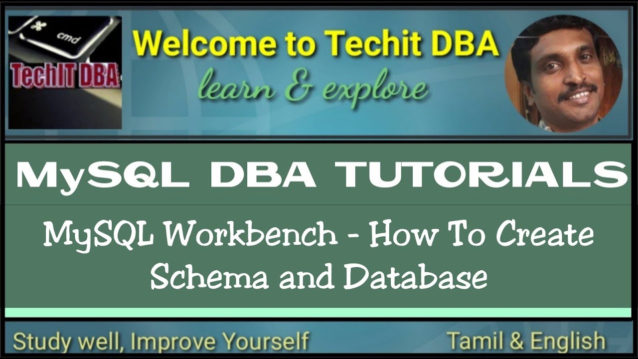 Part 07 How To Create Schema And Database Tamil Techit Dba Youtube