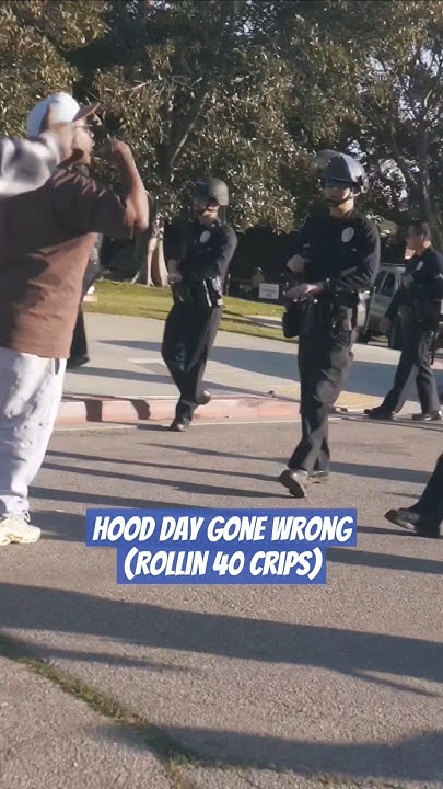 Police shut down Rollin 40s hood day - YouTube