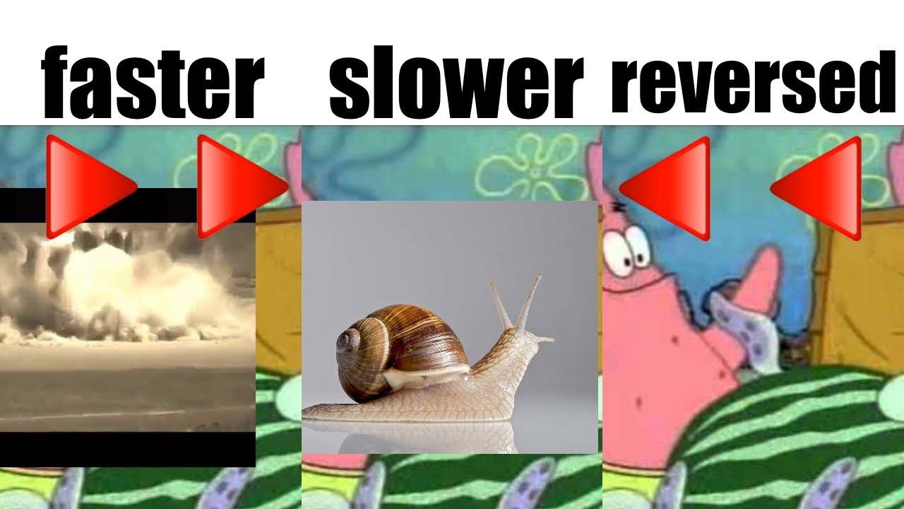 Patrick drops a watermelon on Squidward! but it’s faster, slower, and ...