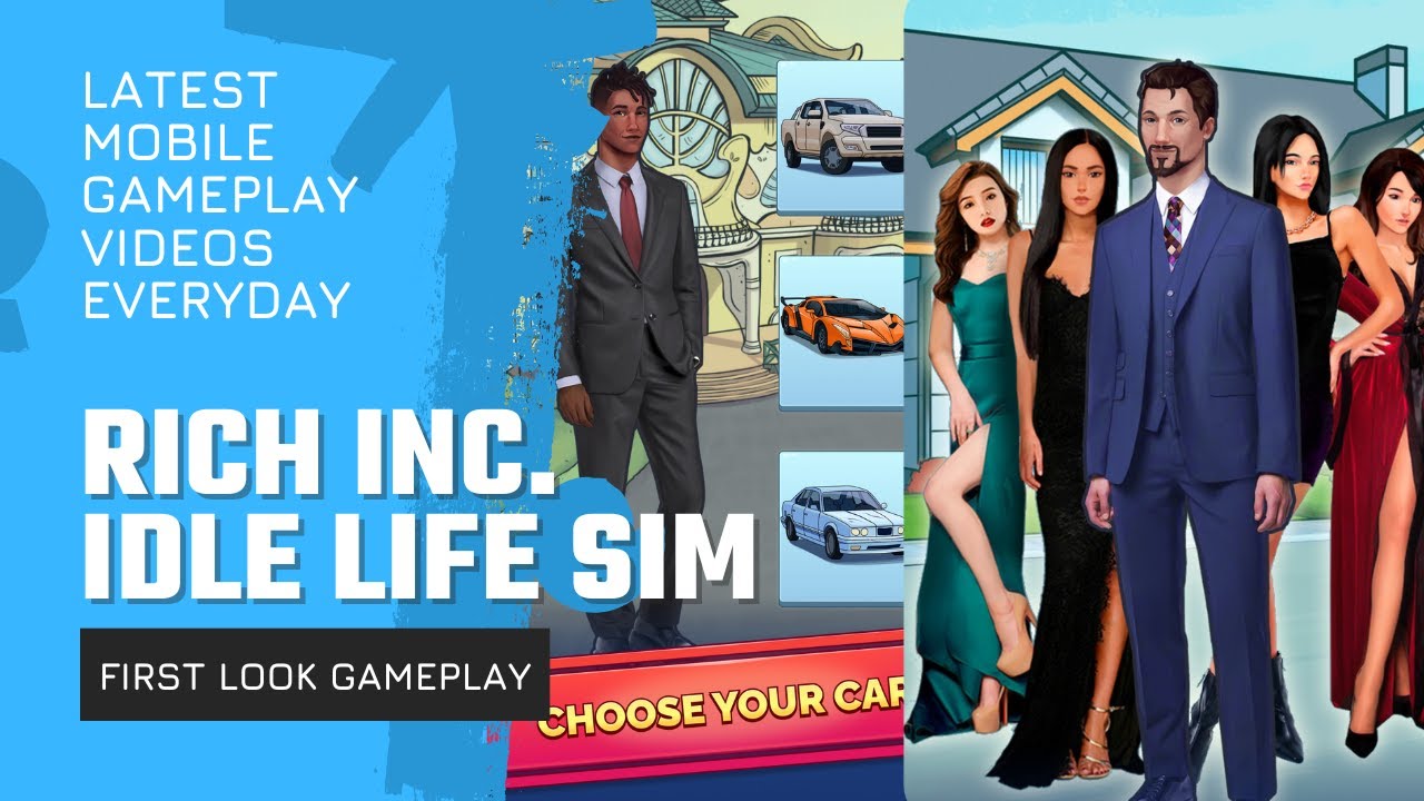 Rich Inc 🤑💃🏻💰 Idle Life Sim Empire | Mobile Gameplay | P1 - YouTube