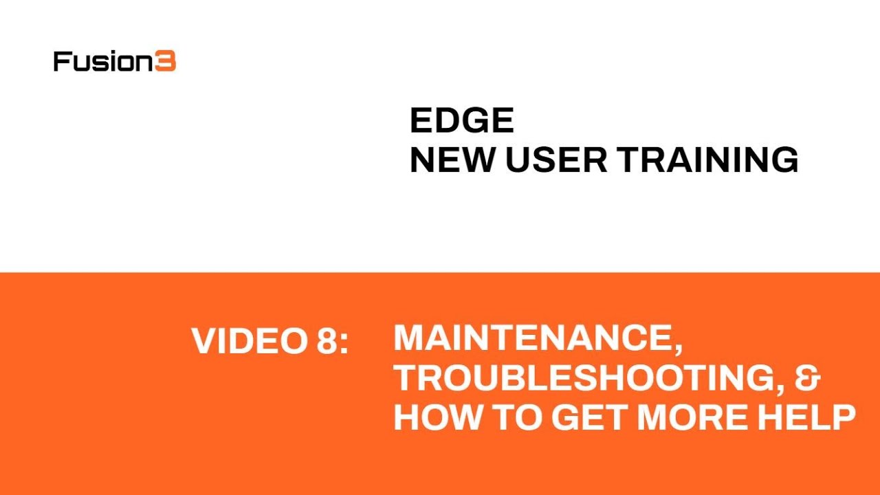 Fusion3 EDGE New User Training - Video 8 - YouTube