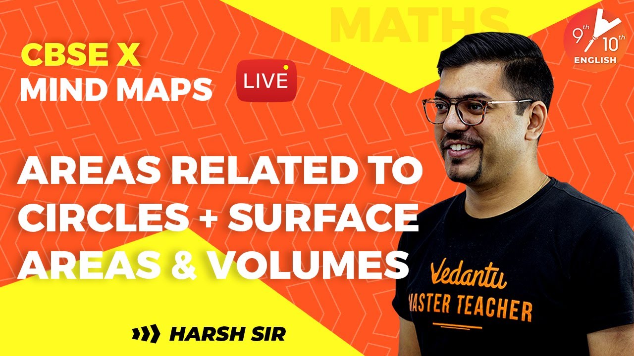 Areas Related to Circles & Surface Areas and Volumes Mind Map | CBSE ...