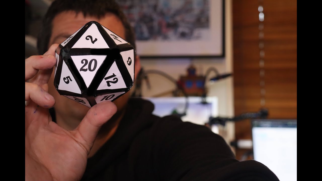 How to make a Giant D20 Dice! EASY Project. - YouTube