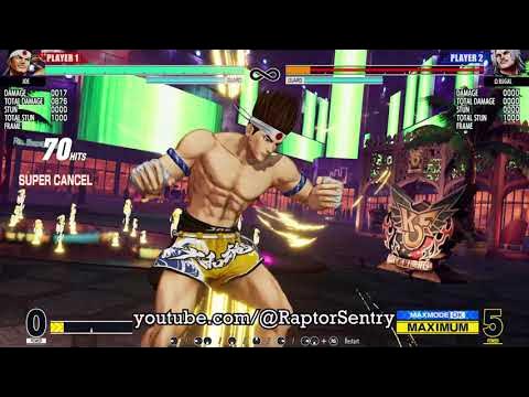 KOF XV Joe Stun TOD 100% 96 Hit Mid Lvl 2 Screw Upper Corner Combo (Quick Max, Mid Blue Raw Max ...
