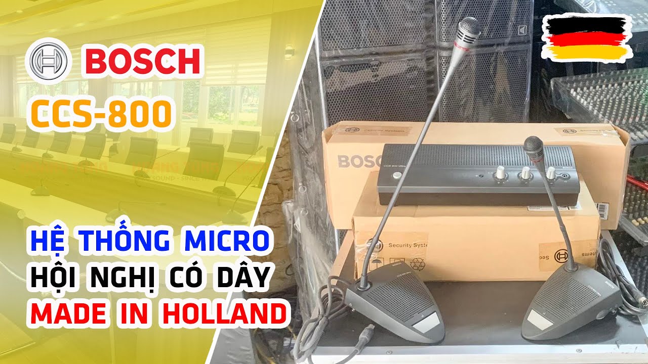 Bosch CCS 800 // Hệ Thống Micro Hội Nghị, Hội Thảo Cao Cấp của CHLB Đức ...
