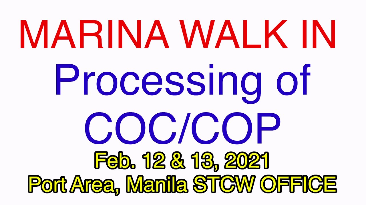 MARINA Walk In Processing of COC/COP #shorts - YouTube