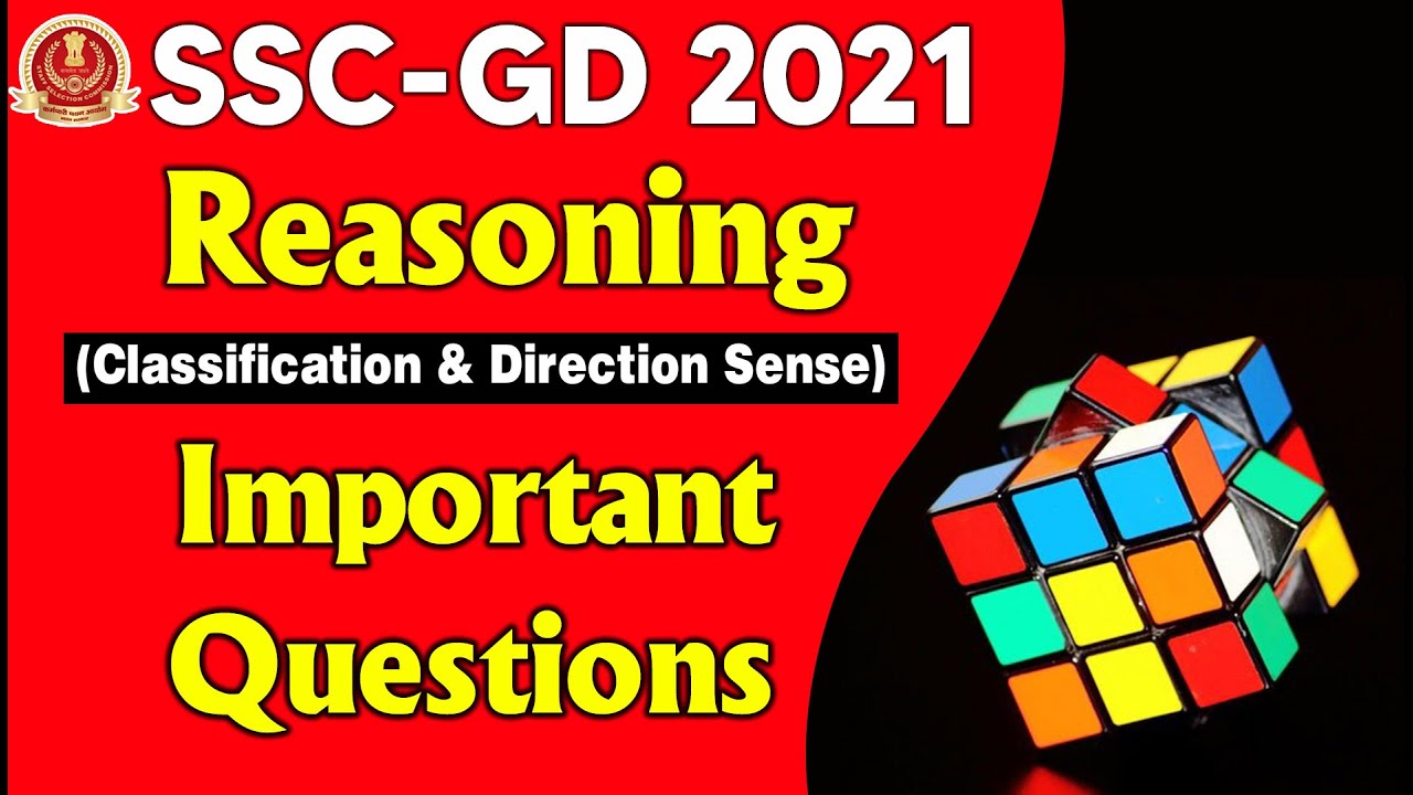 REASONING for SSC GD | CLASSIFICATION & DIRECTION SENSE TEST ...