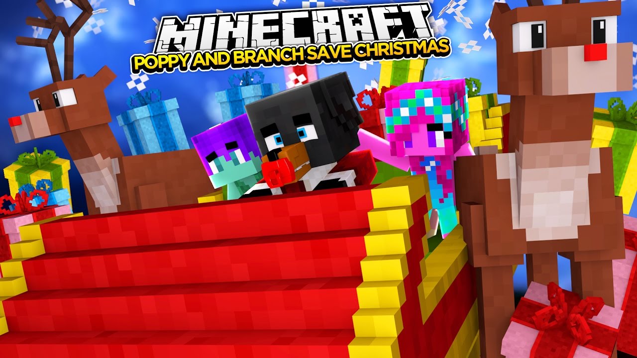 POPPY AND BRANCH SAVE CHRISTMAS - Minecraft - Little Baby Max - YouTube