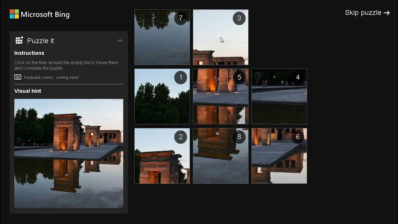AI Solves Microsoft Bing Slide Puzzle (ASMR) - YouTube
