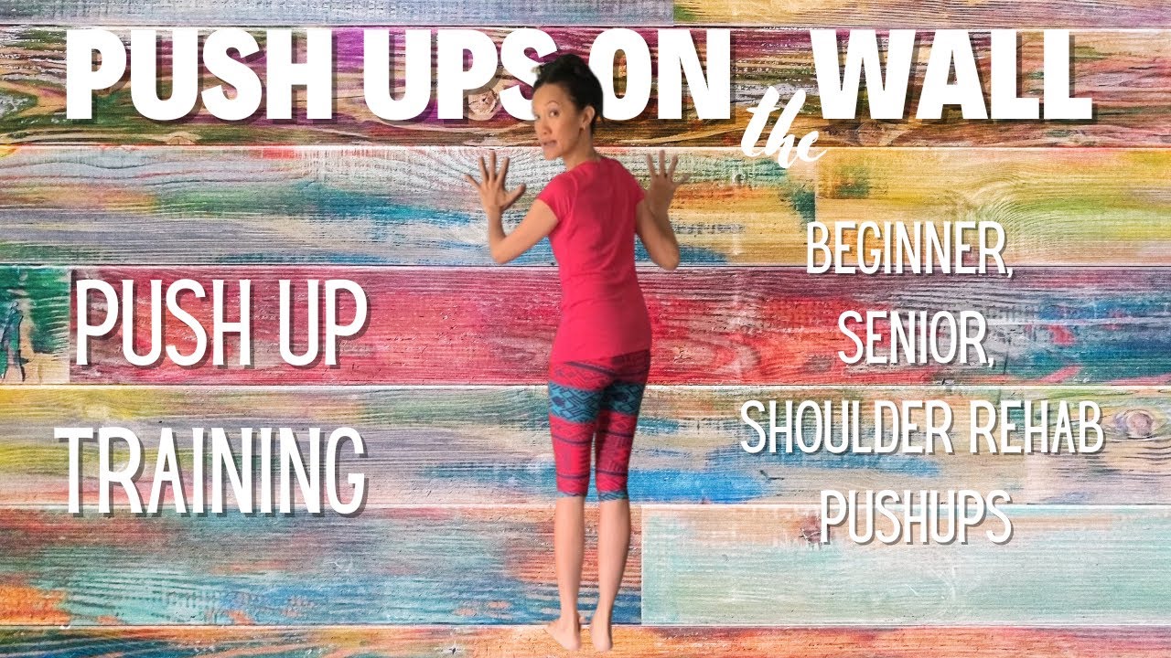 Pilates : Push Up on the Wall - Push Up Training | Beginner Push Up ...