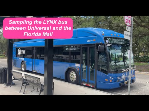 Sampling the LYNX bus between Universal Orlando and the Florida Mall ...