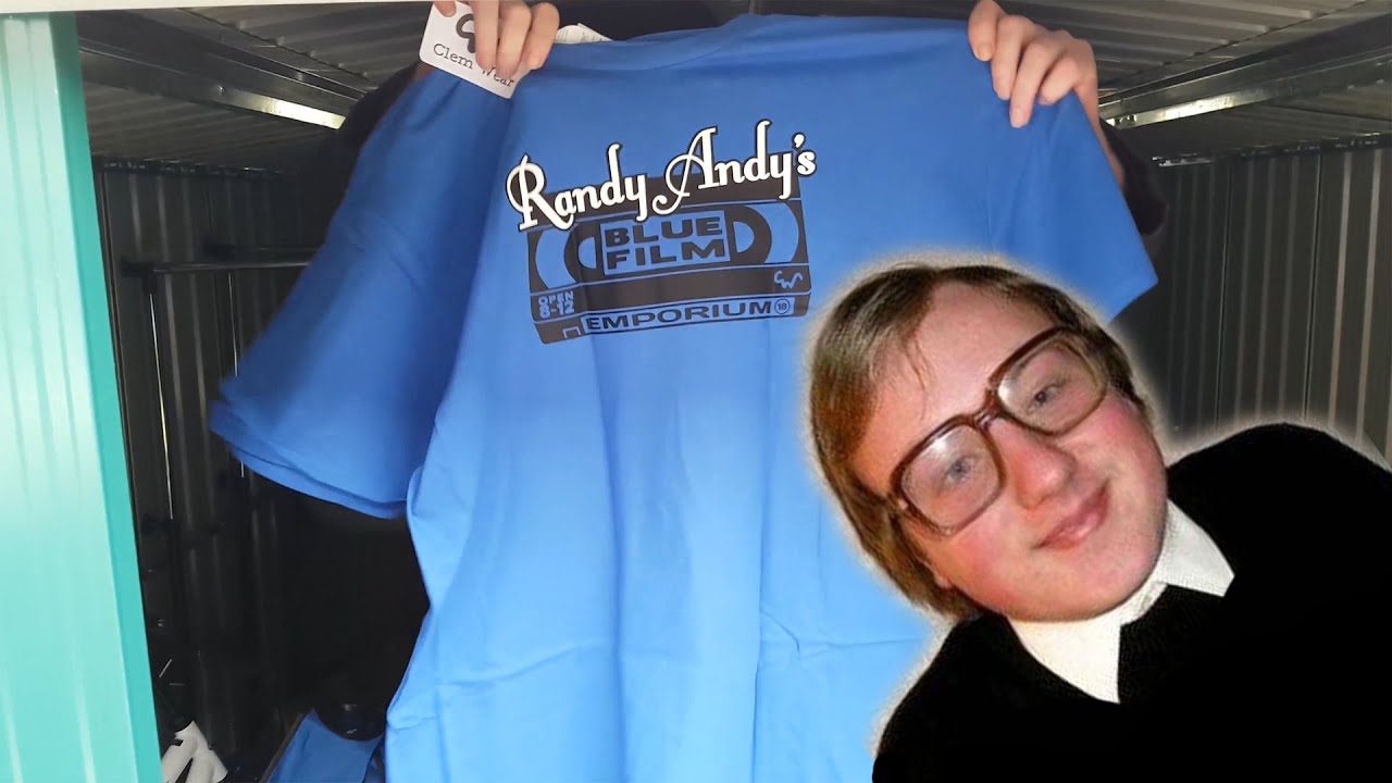 Randy Andy's Blue Film Emporium t-shirt review...IN A SHED IN 4K. - YouTube