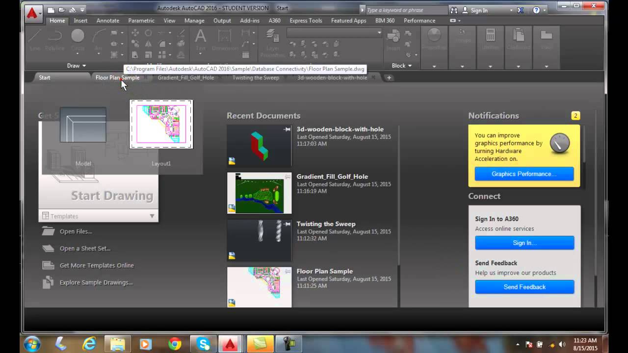 AutoCAD I 01 Introduction to AutoCAD 01 2D Drawings - YouTube