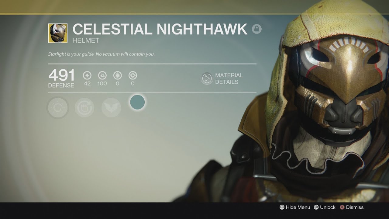 Destiny - EXOTIC: Armor - CELESTIAL NIGHTHAWK - Helmet - HOUSE OF ...