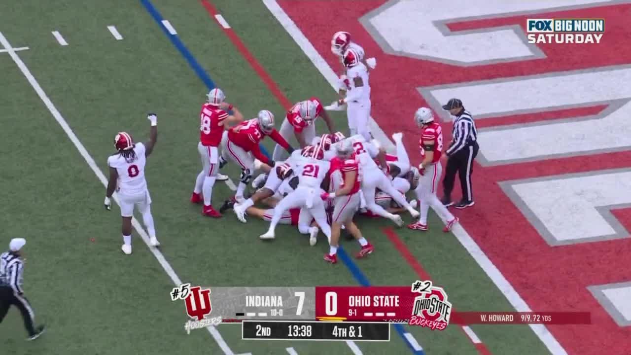 Indiana Defense Holds Ohio State on 4th & 1 Near the Goal Line ...