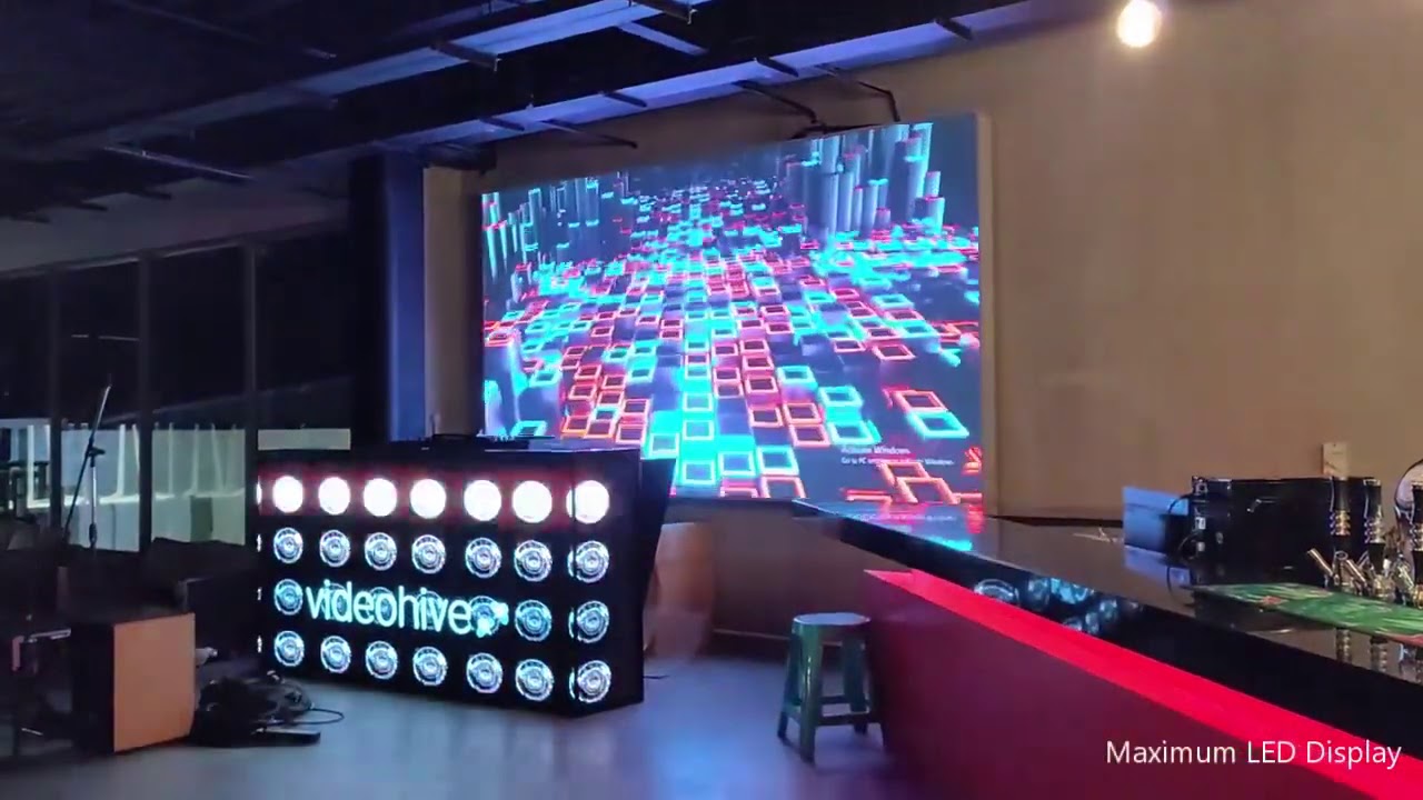LED DJ Counter and Backdrop - YouTube