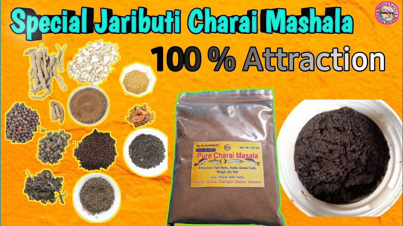 Jaributi ka Special Charai Mashala Attraction Fish Rohu Mrigel grass ...